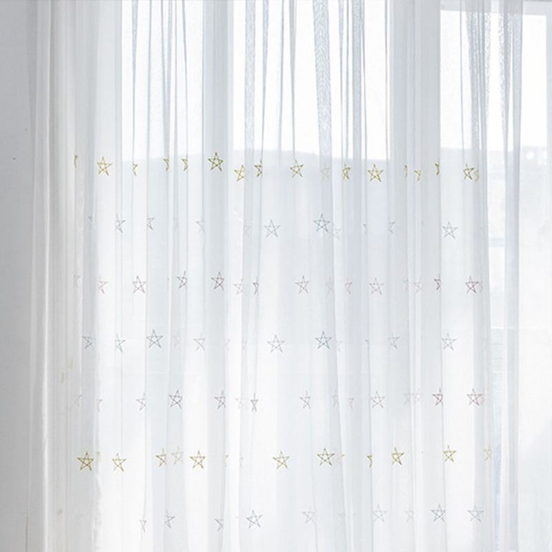 Upscale Embroidery Curtain Made to Measure Curtain Pentagram Pattern ...