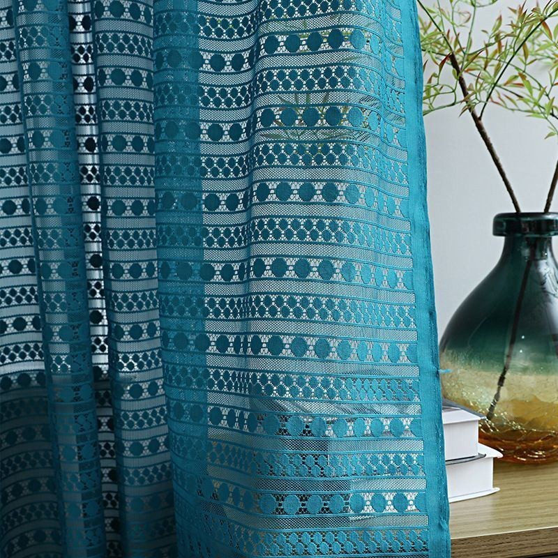 Nordic Sheer Curtain Made to Measure Curtain Simple Voile Draperies For ...
